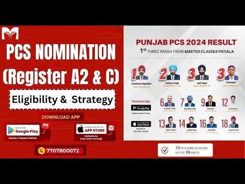 PCS NOMINATION REGISTER A2 & C | DETAILED INFORMATION | Call 7707800072 | DEMO BATCH LINK👇👇👇
