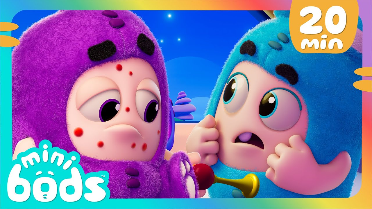 Jeff is Sick | Minibods | Mini Oddbods | Baby Oddbods | Funny Cartoons ...