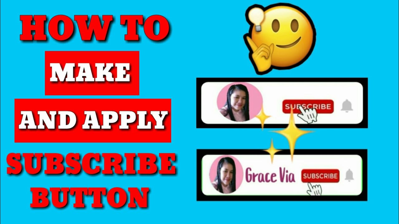 HOW TO MAKE & ADD SUBSCRIBE BUTTON W PIC | (EASY TUTORIAL) - YouTube