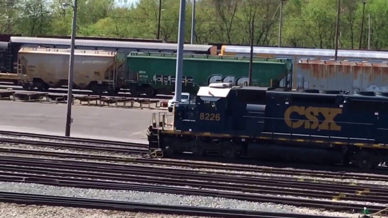 2 CSX Locomotives Coupling to Train, Cumberland MD - YouTube