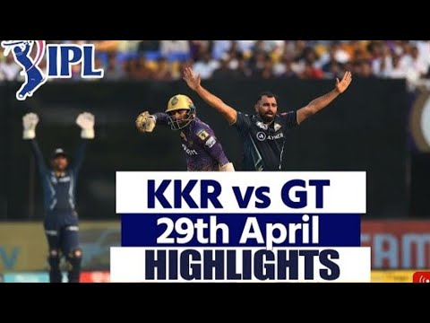 KKR vs GT Match update ।।Gt vs KKR match highlights ।। IPL highlights ...