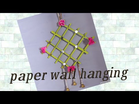 Paper wall hanging - YouTube