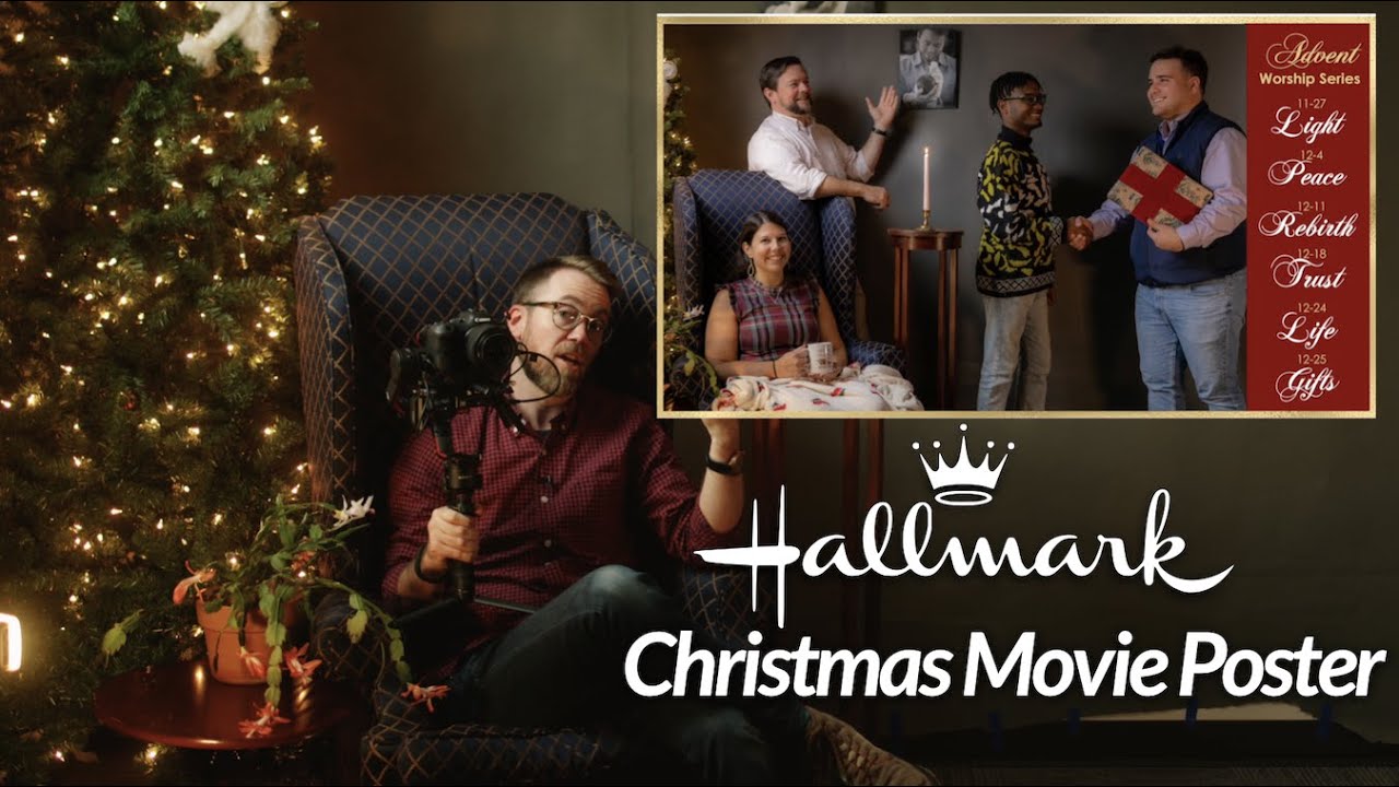 Creating a Hallmark Movie Poster // bmpcc6k pro setup & bts - YouTube