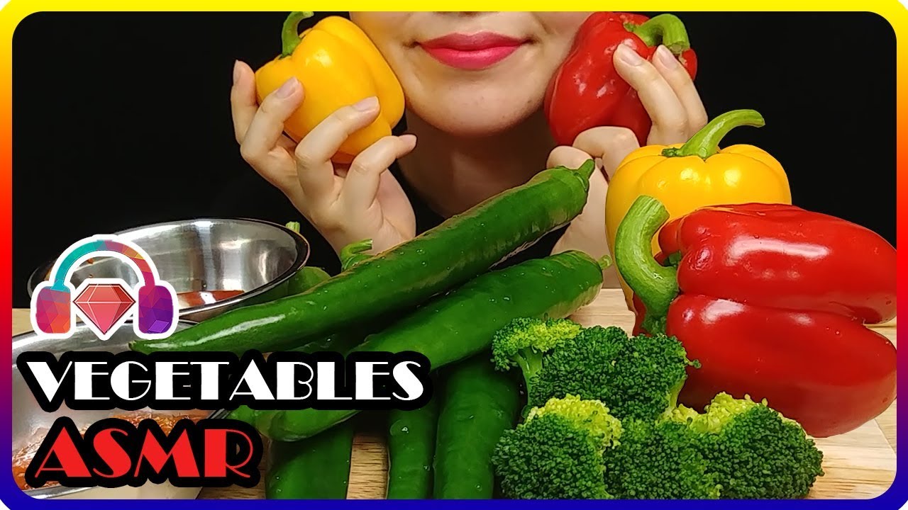 ASMR FRESH VEGETABLES / 신선한 채소 먹방 MUKBANG EATING SOUND - YouTube