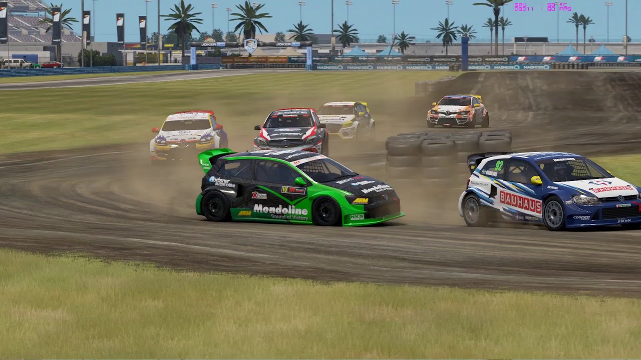 Project cars 2 Rallycross Daytona International Speedway Polo RX - YouTube