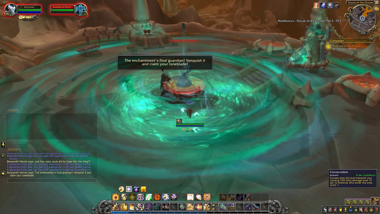 Shadowlands Quest 116: The Blade of the Primus (WoW, human, Paladin ...