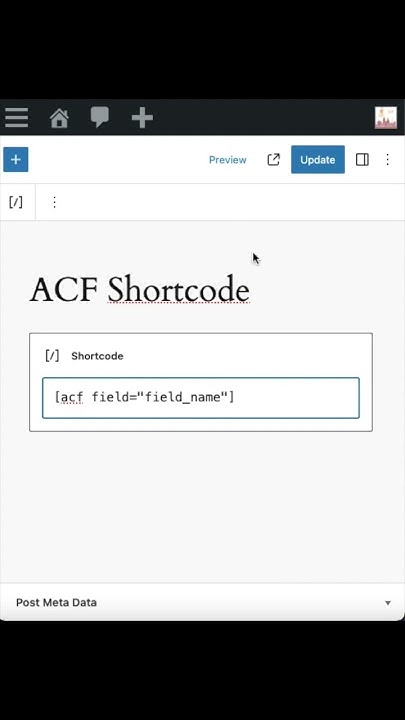 Use Of Acf Shortcode Advanced Custom Fields Shortcode Shorts Wordpress Buntywp Youtube