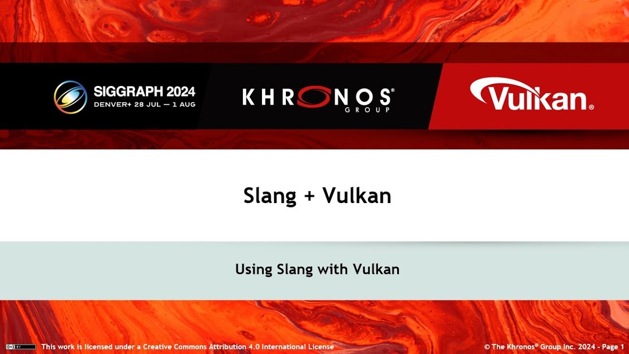 Slang in Vulkan - YouTube