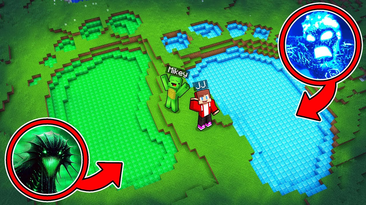 How JJ and Mikey Found EMERALD & DIAMOND Footprint in Minecraft ...