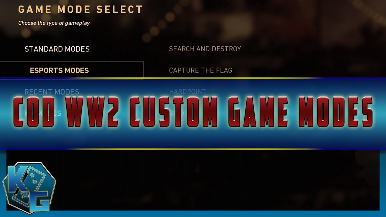 Build A Custom Game Mode In COD WW2 - YouTube