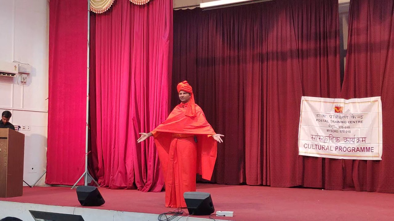 PTC Mysore 229th batch cultural program - mono acting of swami ...