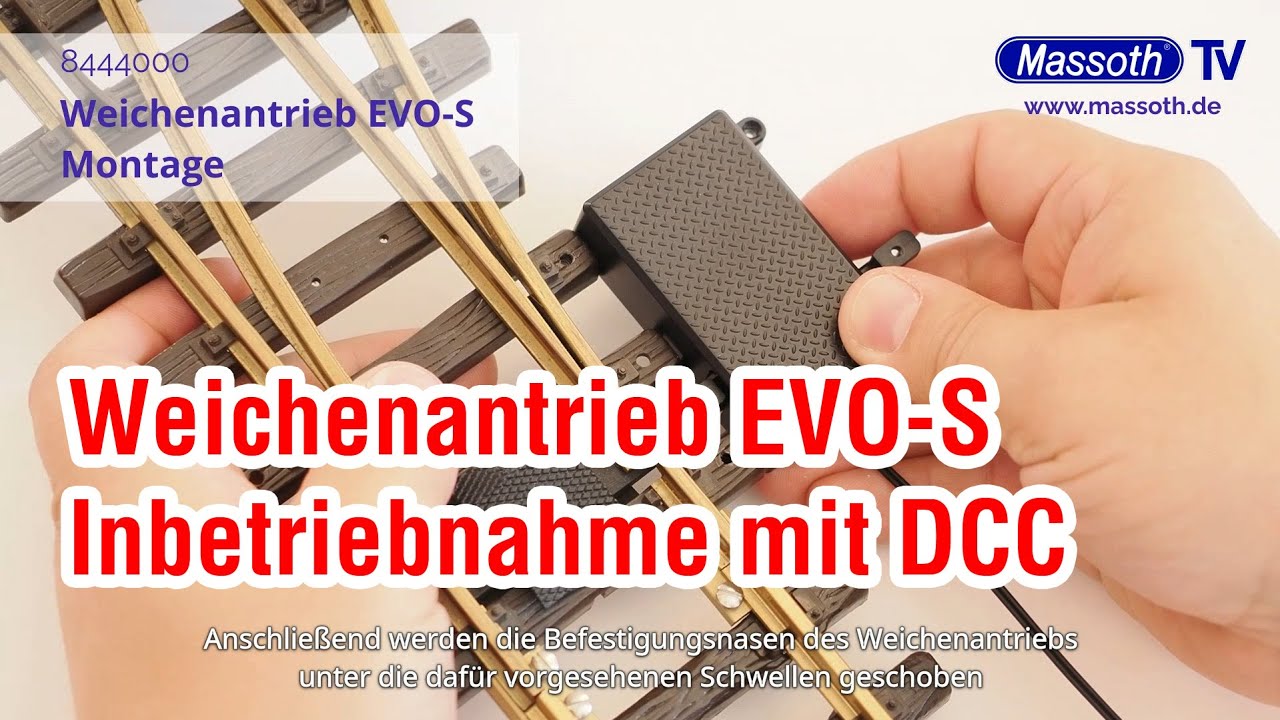 MASSOTH TV - 8444000 Weichenantrieb EVO-S - Inbetriebnahme DCC (deutsch ...