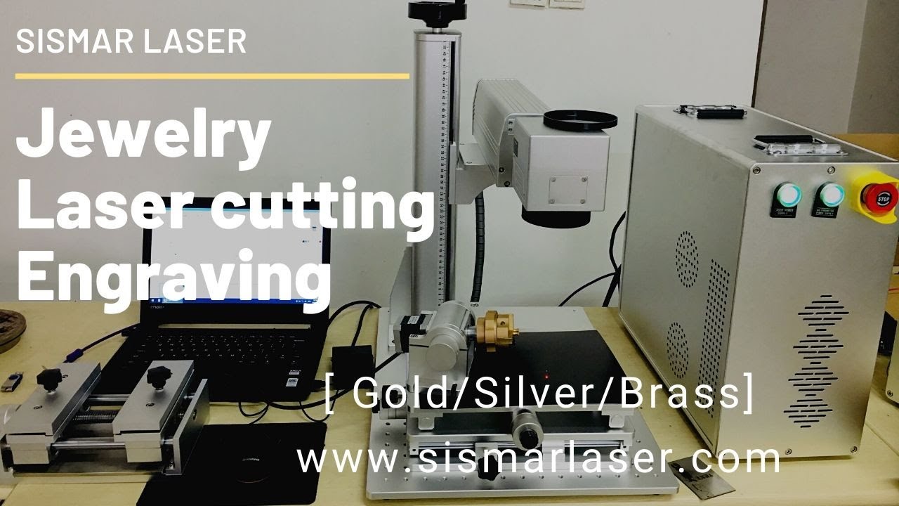 50W 60W Fiber Laser Marking Engraving Cutting Machine | Gold/Silver ...