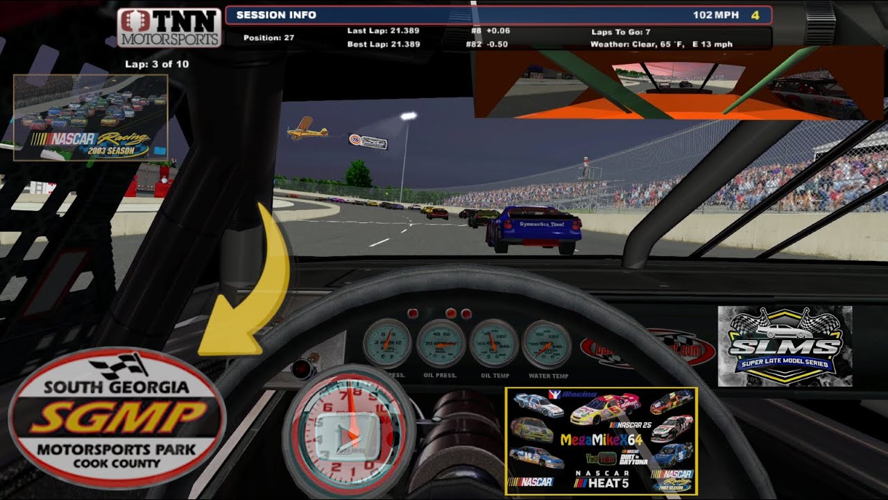Nascar Racing 2003: 2012 Super Late Model Racing at South Georgia ...