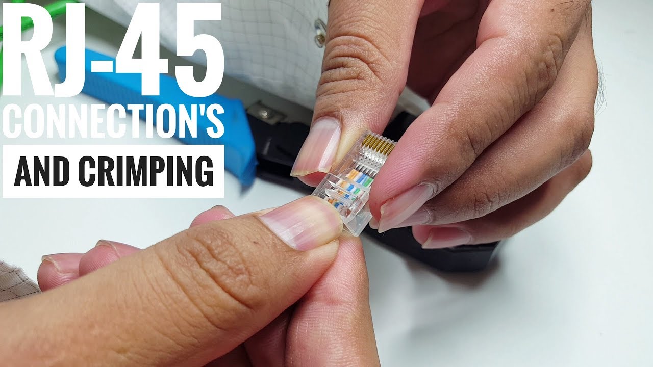 How to make RJ45 connector cable | Ethernet Cable | LAN cable Crimping ...
