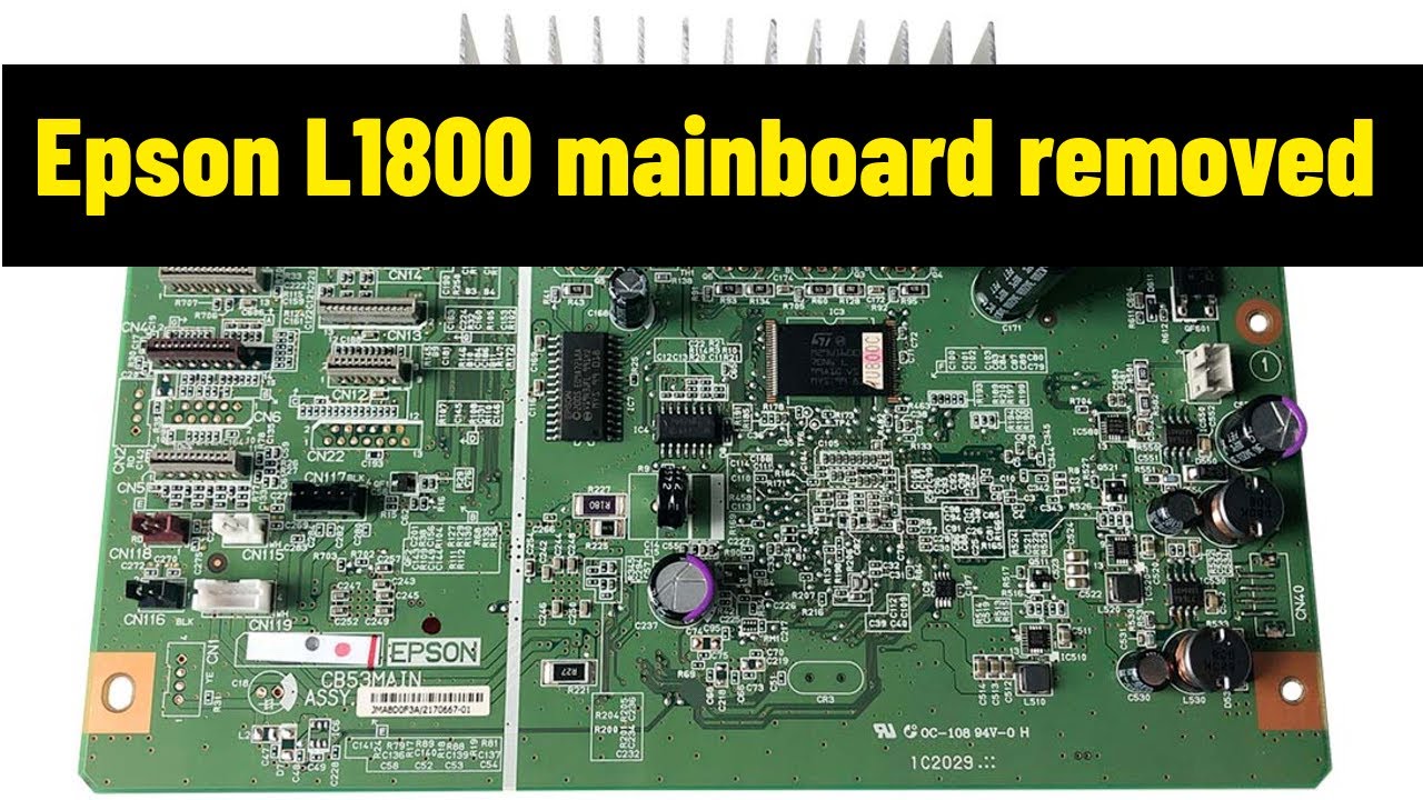 Epson L1800 removing main board - YouTube
