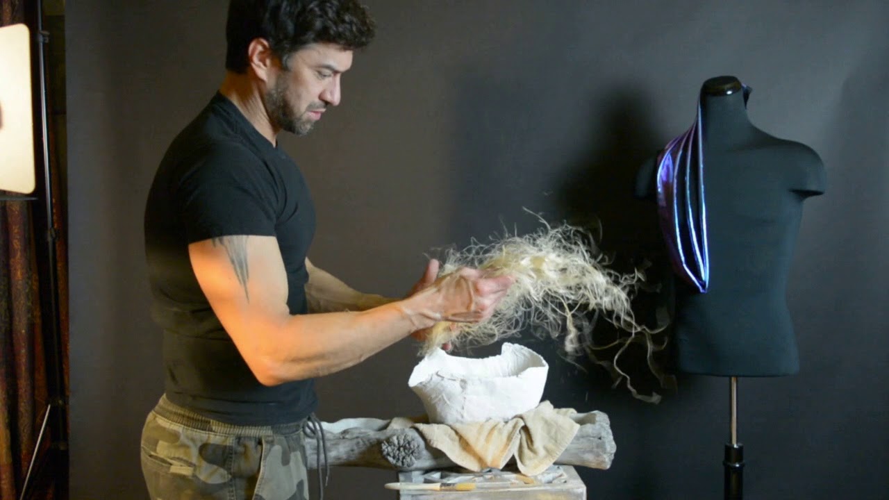 Pouring a positive of face mold for SFX - YouTube