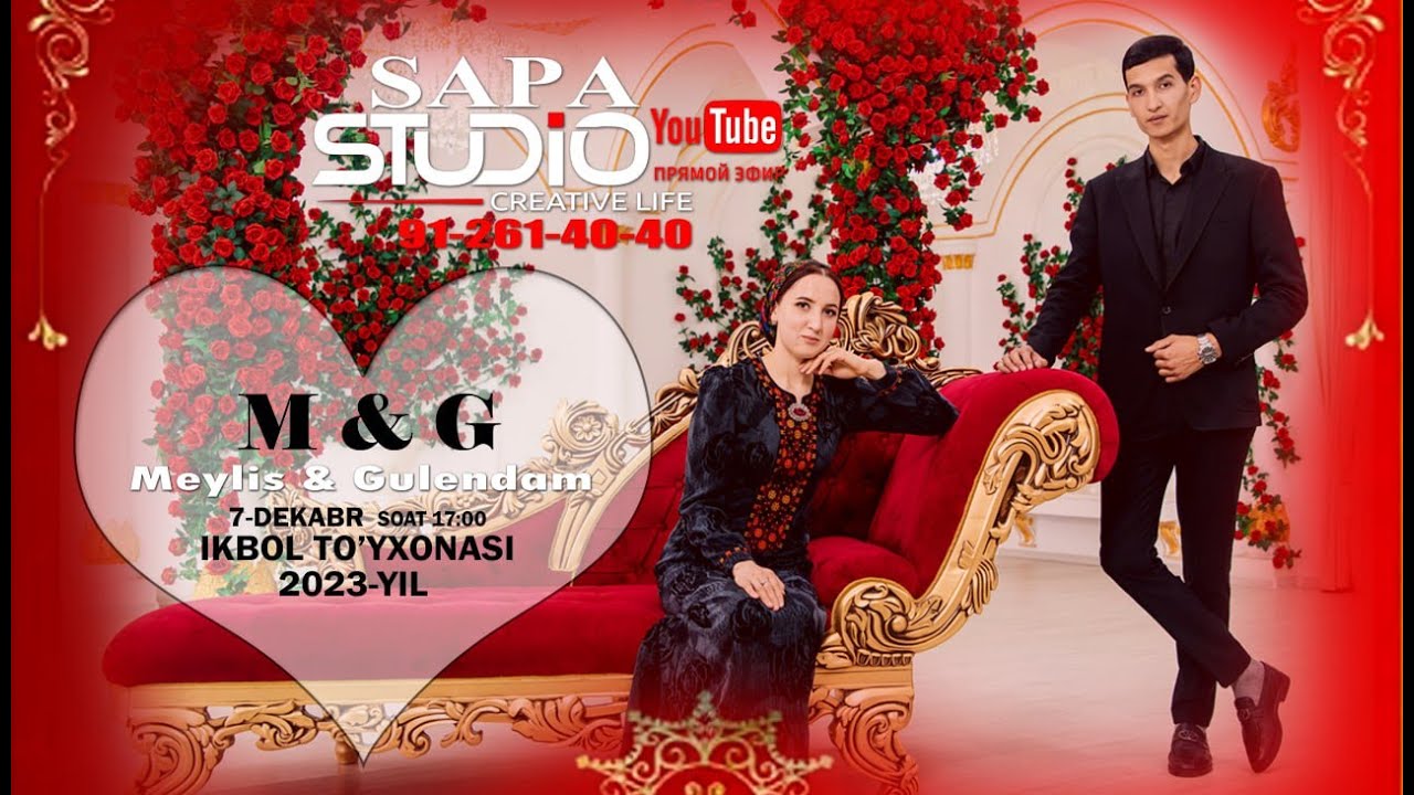 { MEYLIS & GULENDAM } IKBOL TOY XONASI 07-12-2023 SAPA STUDIO - YouTube