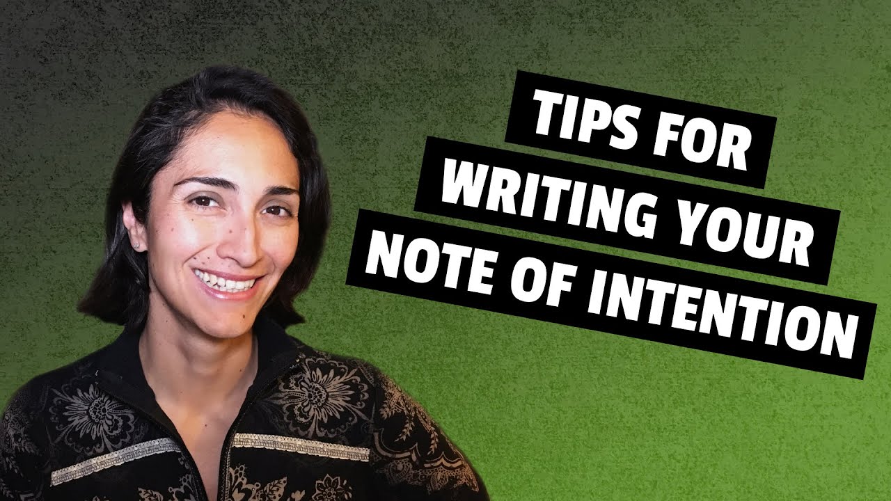 How to Write a Compelling Note of Intention? - YouTube