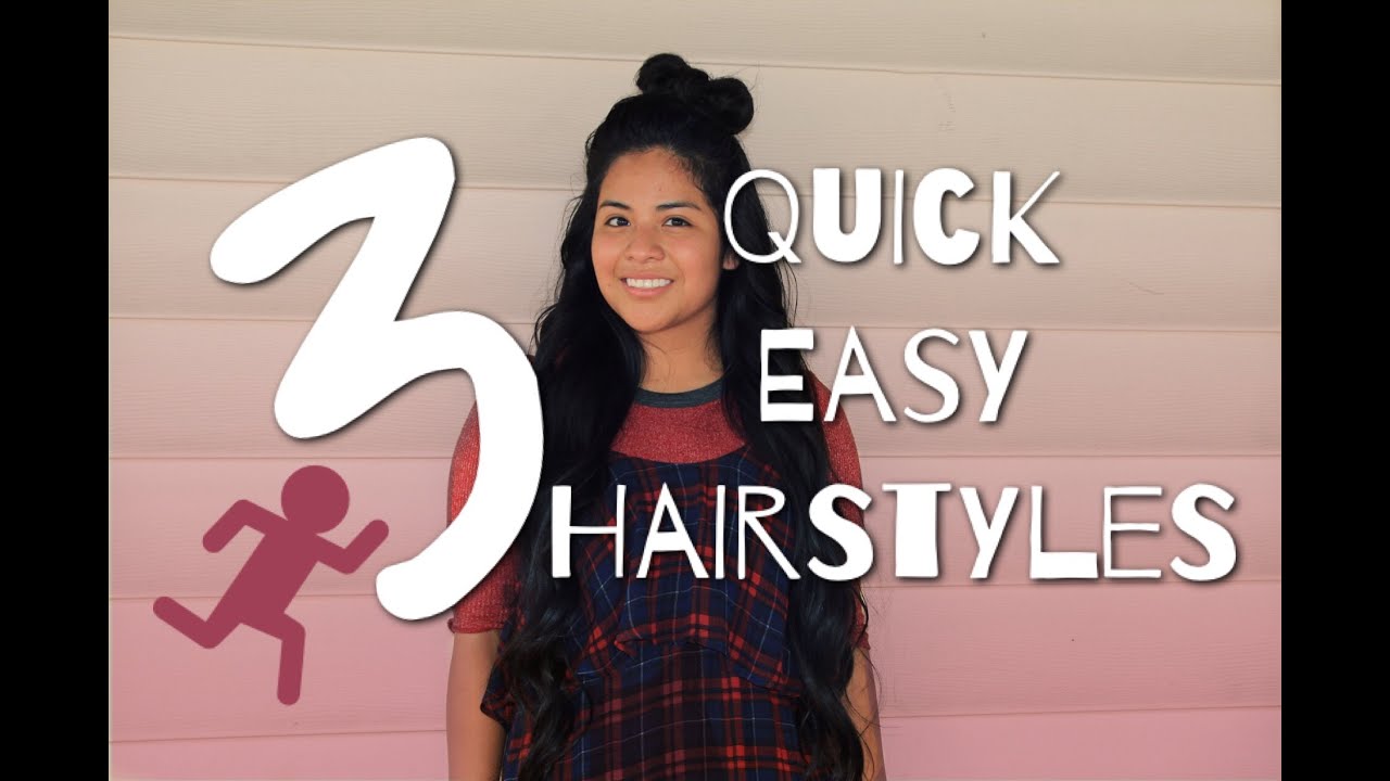 3 Easy Hairstyles! | Minnie Mouse Hairstyle and Braids - YouTube
