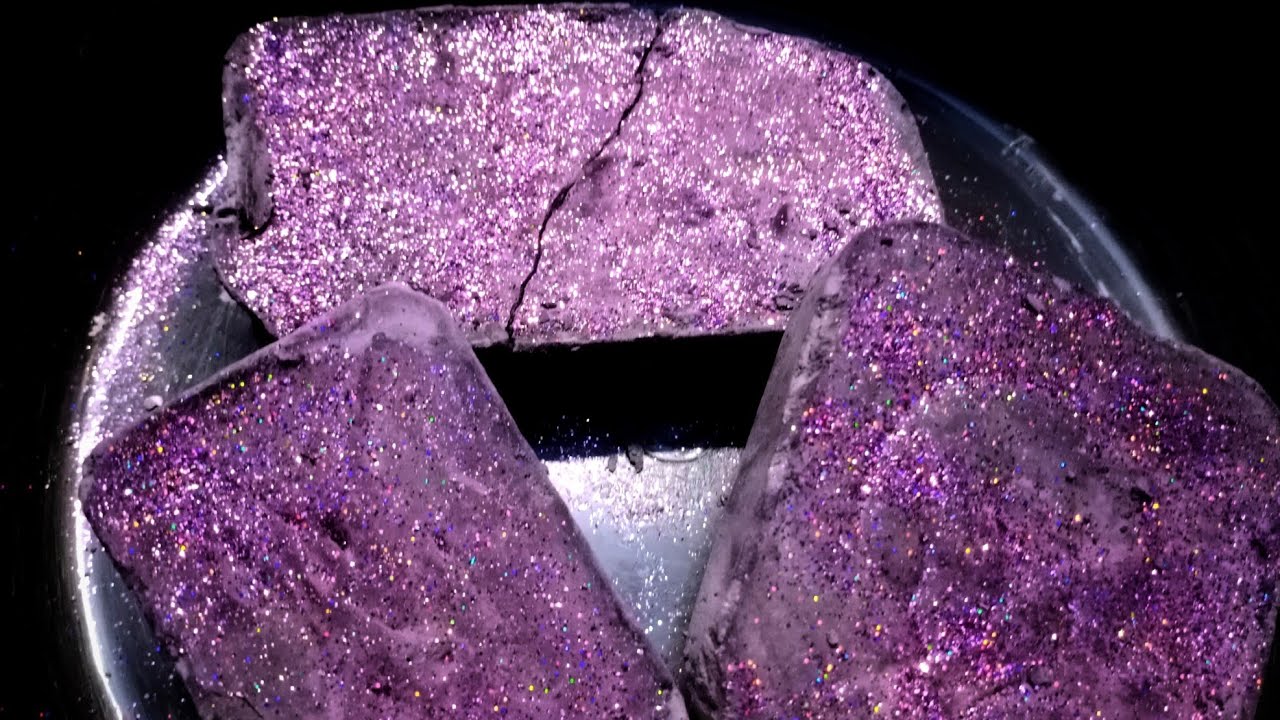 purple crunch with glitter /stress relief/ relaxing/ sleep aid/ asmr ...