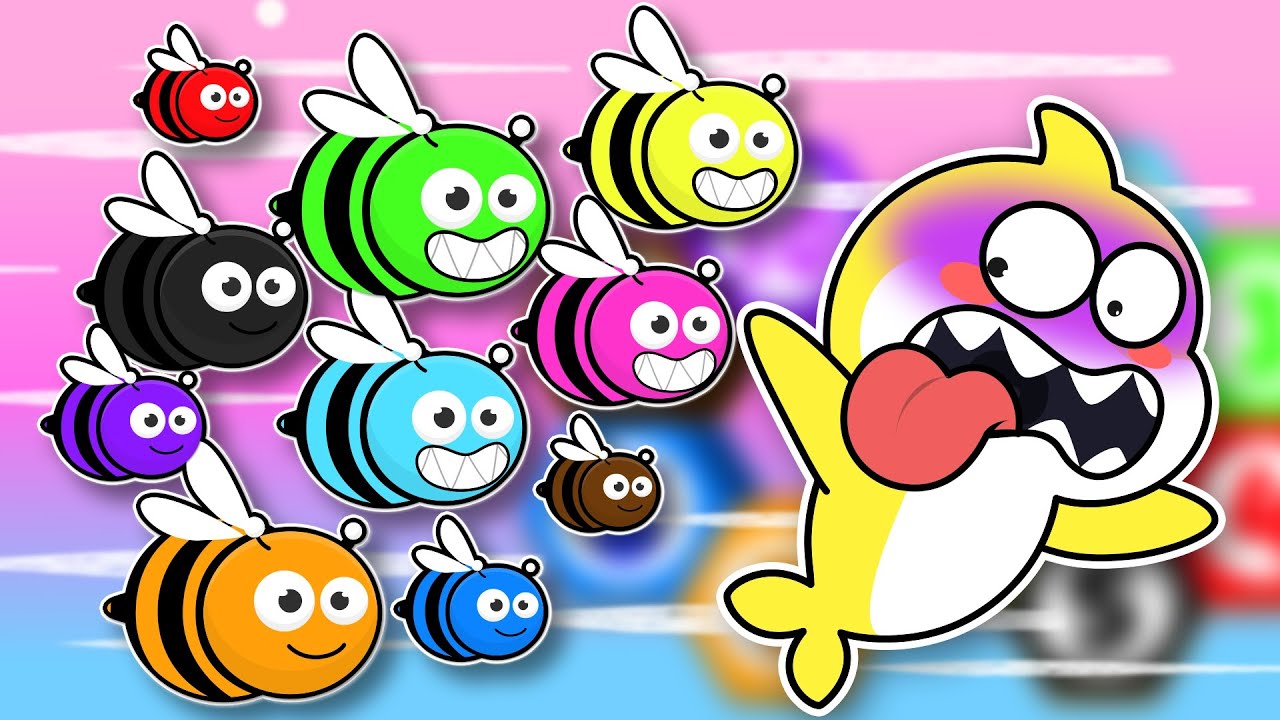 Hard Working Bees Buzzing to 10 Counting with Bees anh Baby Shark - YouTube