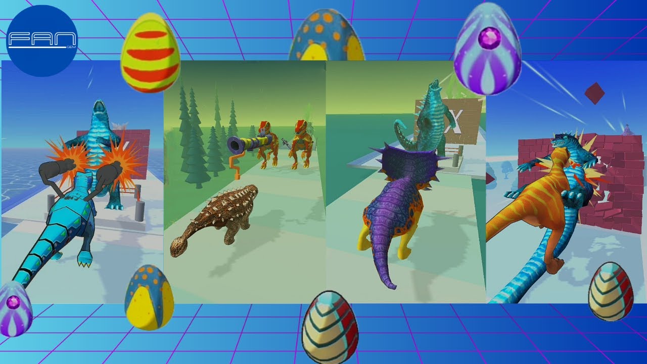 Dinosaur Run & Battle - Dinosaur Egg Evolution - YouTube
