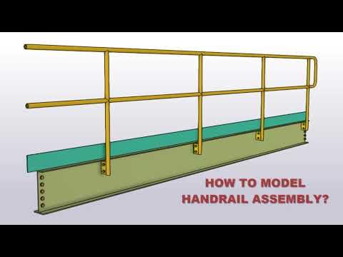 How to Model Handrail Assembly? - YouTube