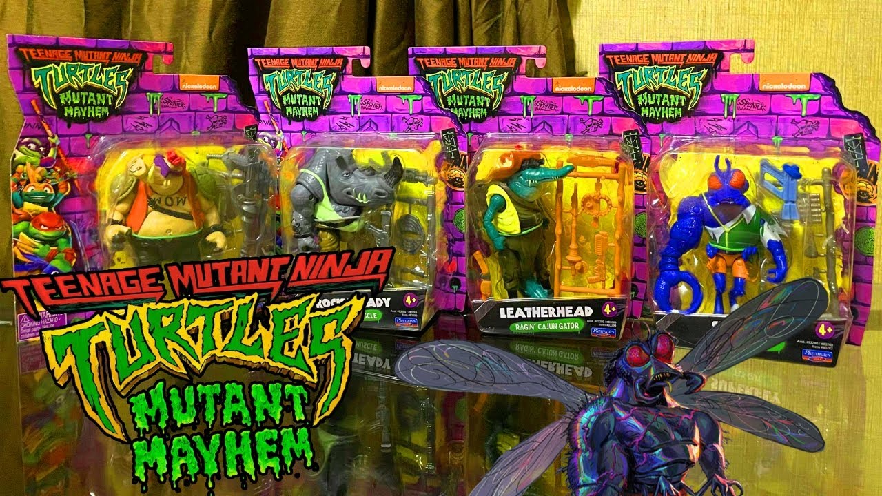 TMNT: MUTANT MAYHEM Toys | Taking a look at the BAD GUYS! - YouTube