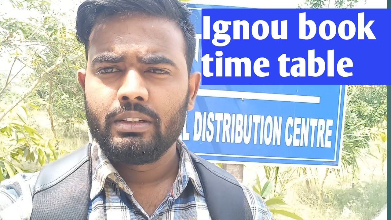 IGNOU book Distribute time table Patna Regional Centre - YouTube