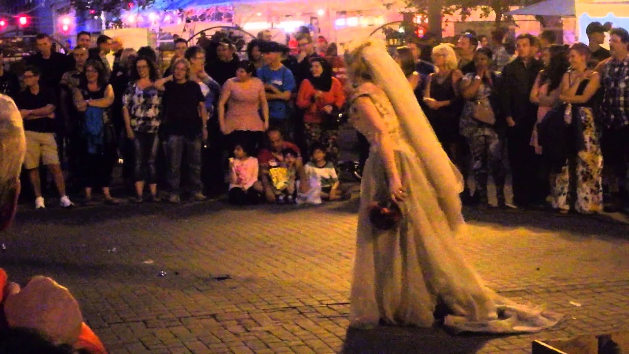 Zombie Bride Busker at Edmonton Fringe Festival 2014 - Halloween ...