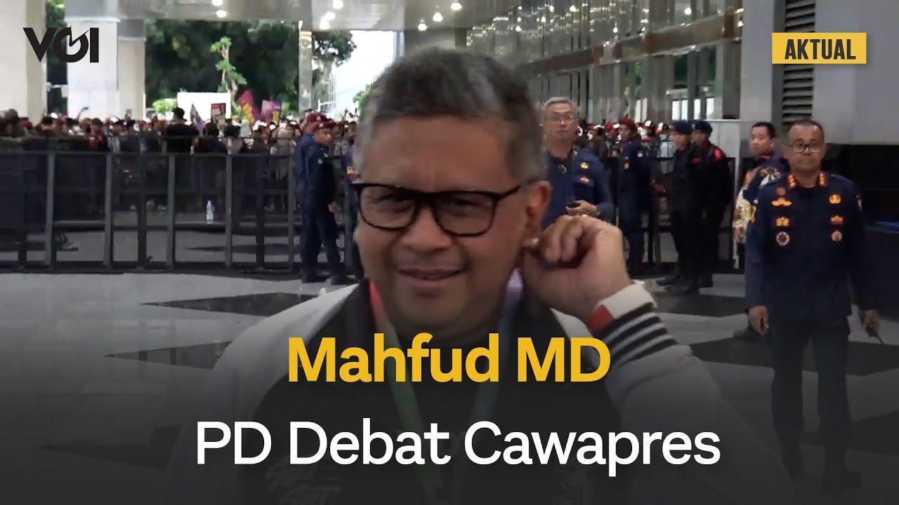 Tema Debat Cawapres Kedua, Hasto Bilang Mahfud MD Menguasai - YouTube