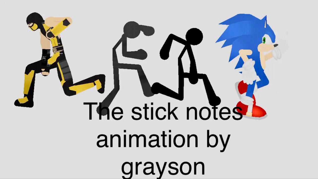 The stick notes animation by Grayson - YouTube
