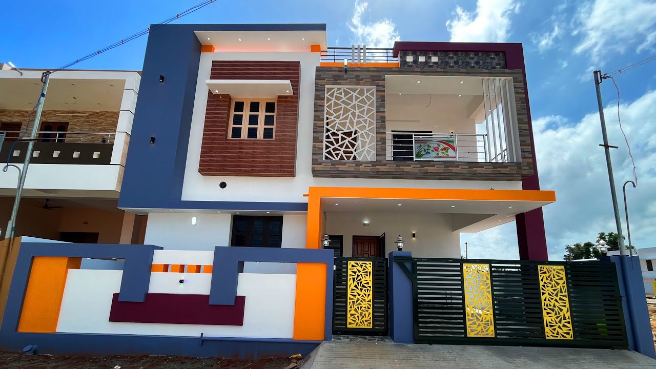 2550sqftல் அழகான 4BHK வீடு | Contemporary Style Luxury House with ...