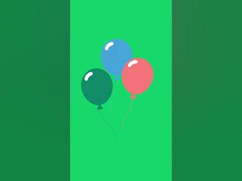 green screen balloons #greenscreen #shortsvideo #animation # ...