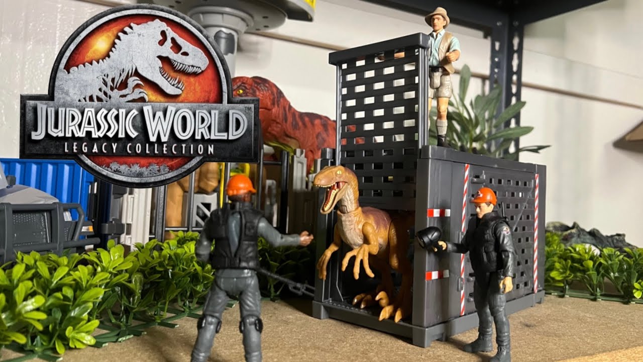 Jurassic world Legacy Velociraptor Containment Chaos Pack review ...