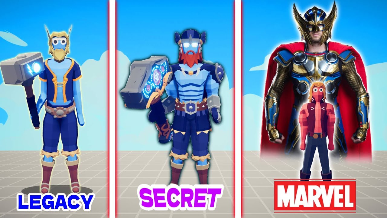 EVOLUTION of THOR ( MCU SUIT ) | TABS - Totally Accurate Battle ...