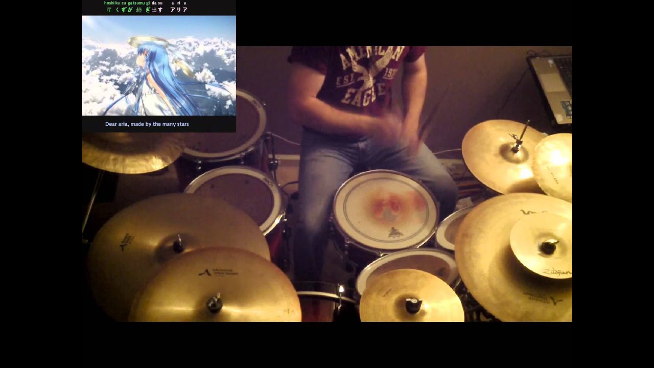 [Hatsune Miku] ARiA (Drum Cover) - YouTube