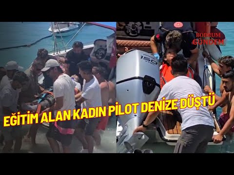 Eği̇ti̇m Alan Kadın Pi̇lot Deni̇ze Düştü