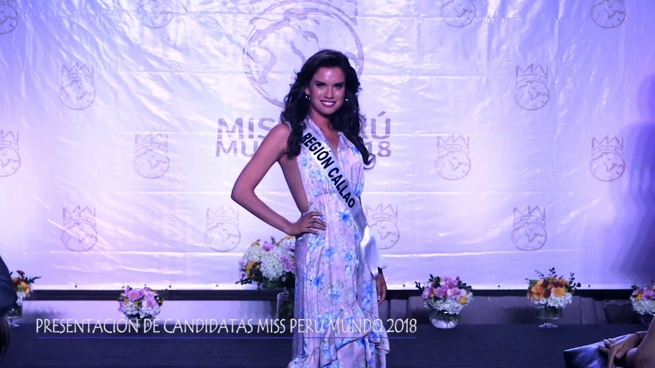Candidatas Miss World Perú 2018, región Callao - YouTube