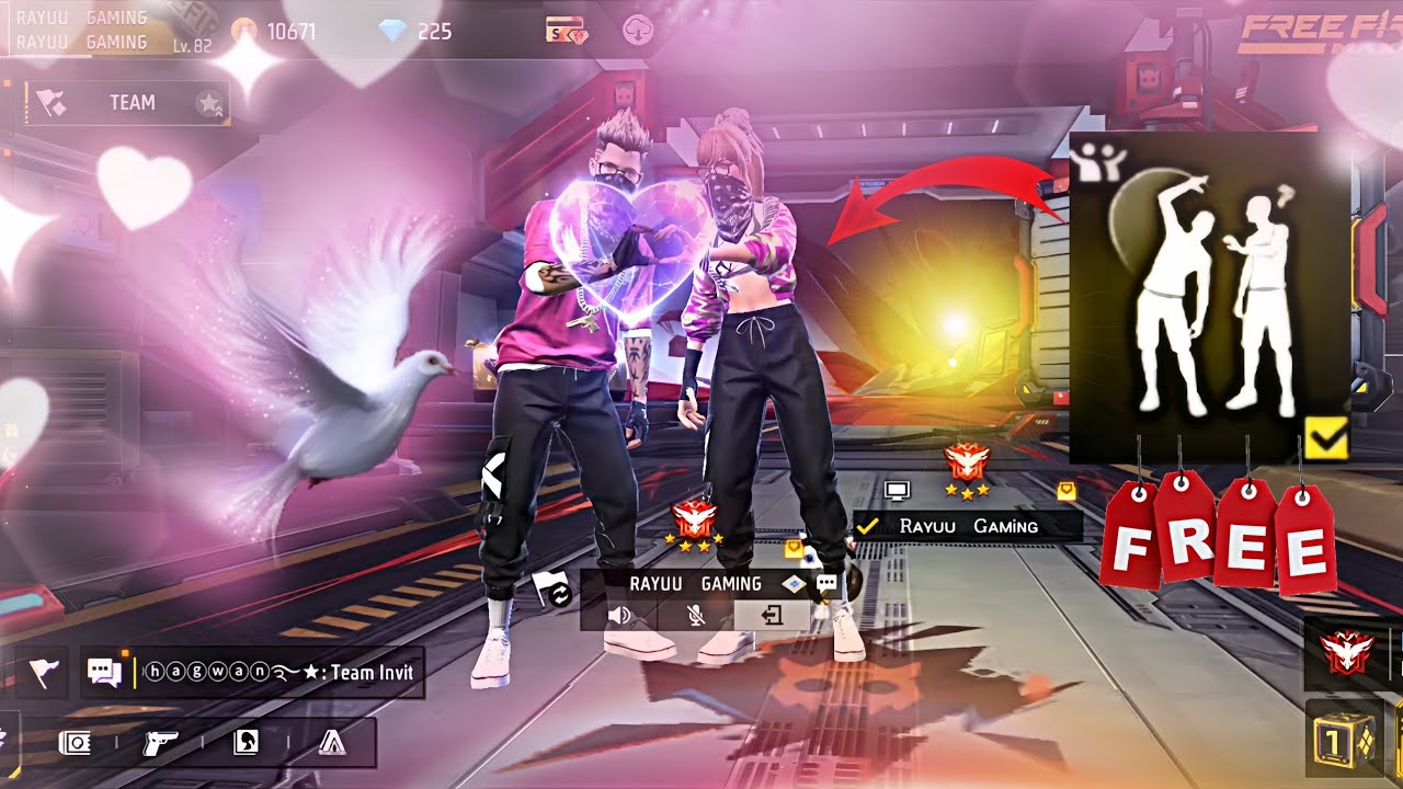 Claim Free Trial Duo Emote 😳 What A Pair Emote ️ freefire | Equip In ...