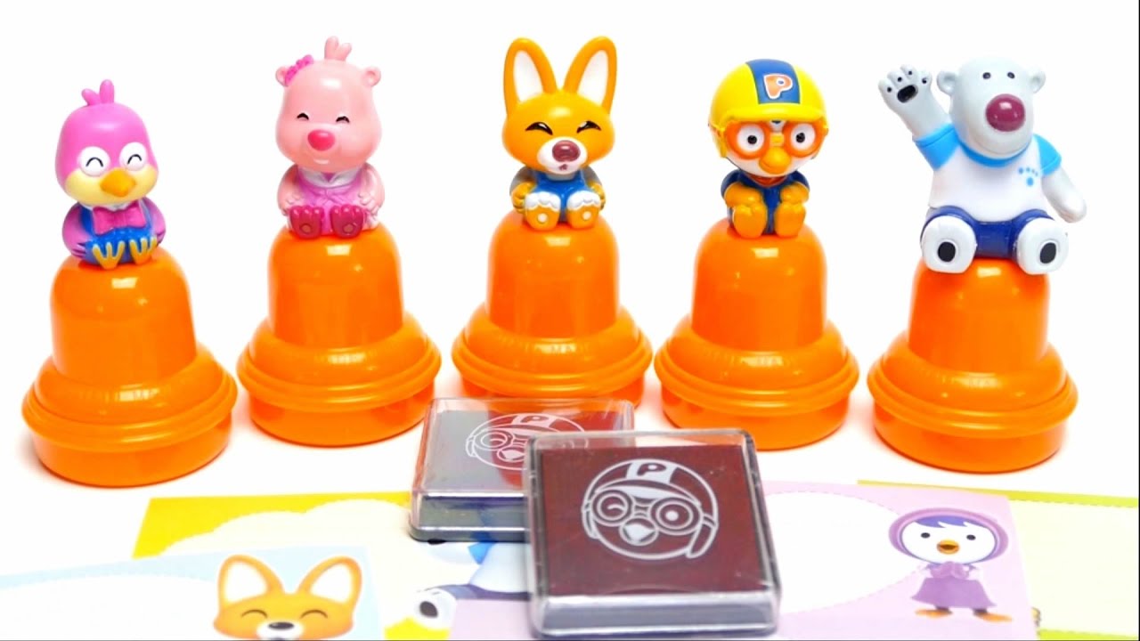 Great Pororo Stamp Set for Kids - Which one is the Best Stamp - YouTube