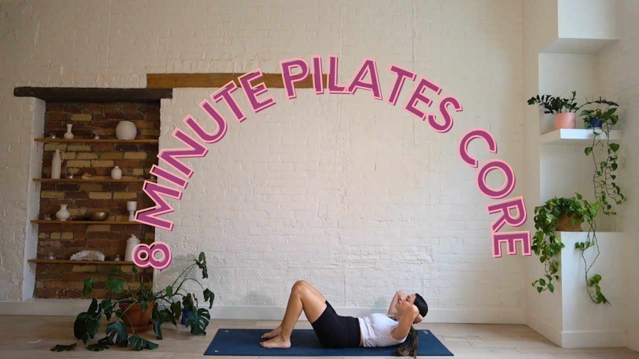 Quick at Home Pilates Core Workout | 8 Minute Pilates Ab Series - YouTube