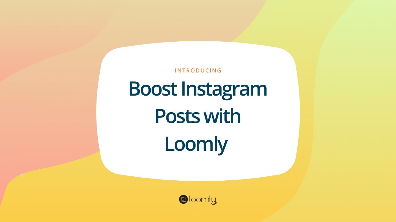 Boost Instagram Posts from Loomly - YouTube