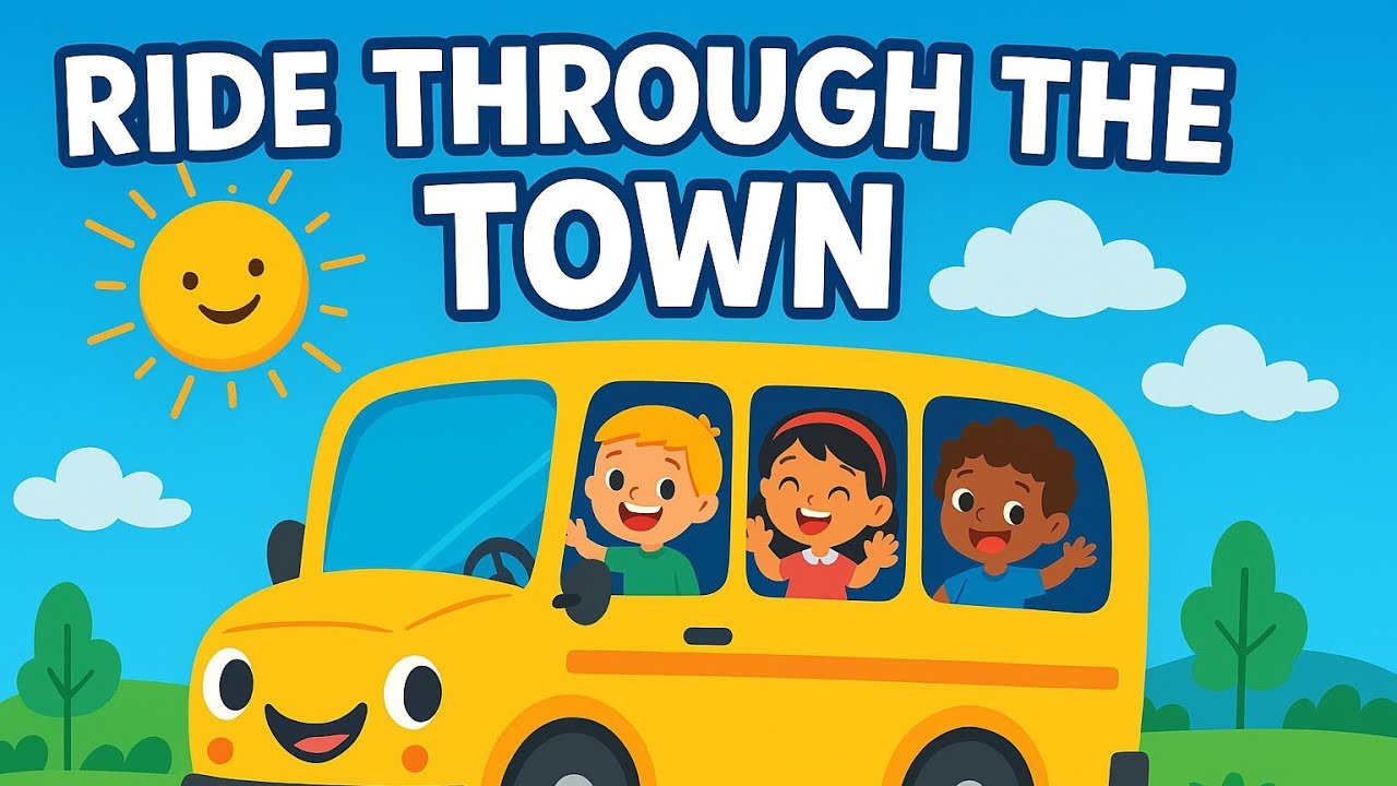Ride Through the Town – Fun Action Song for Kids | Wheels Go Round ...