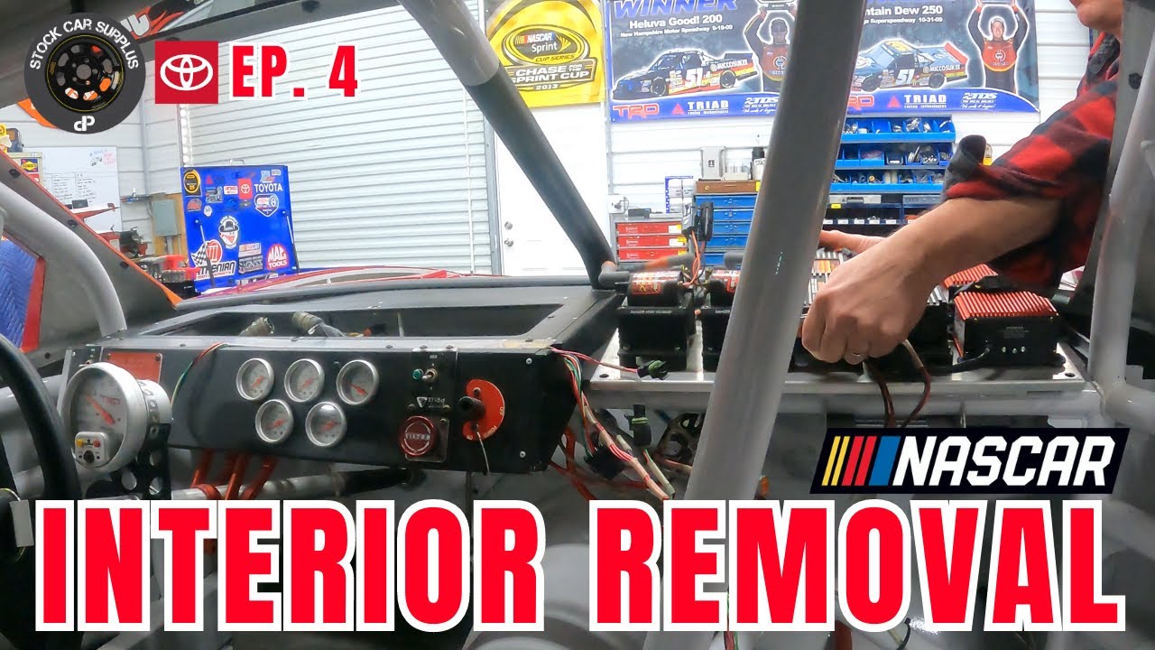 REMOVING NASCAR INTERIOR & WIRING - YouTube
