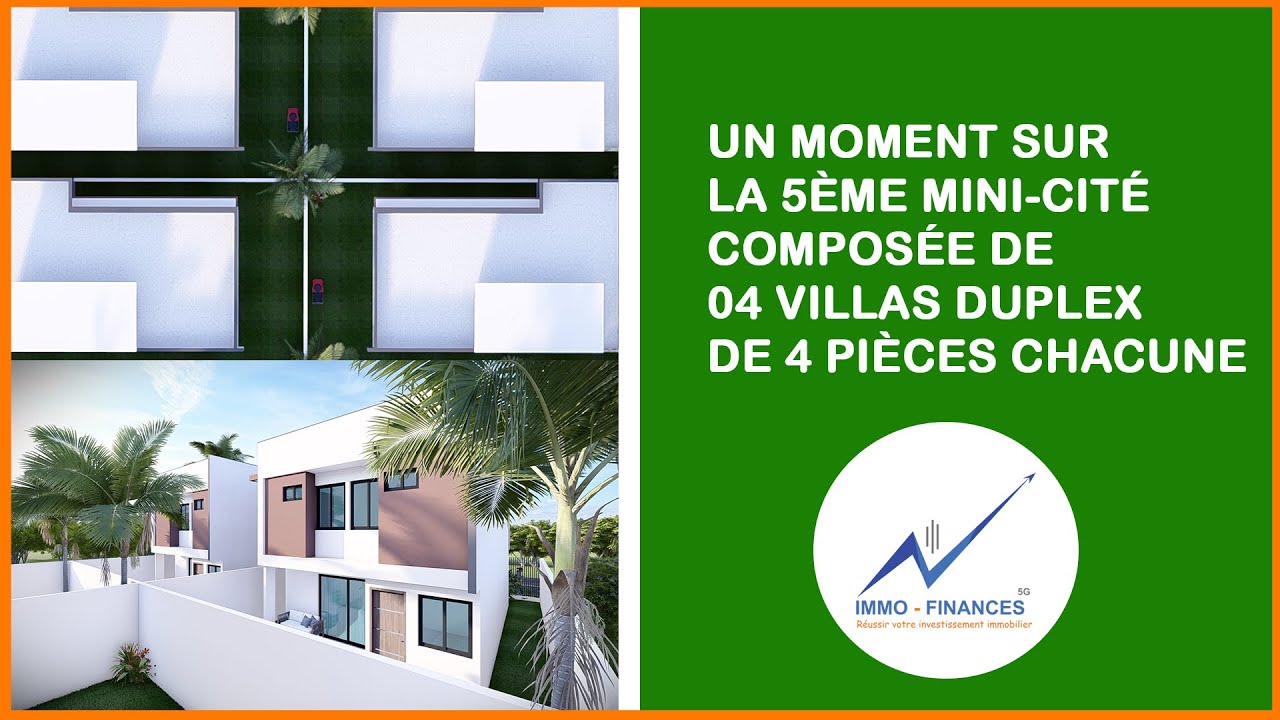 Un moment sur la 5ème mini-cité composée de 04 villas duplex de 4 ...