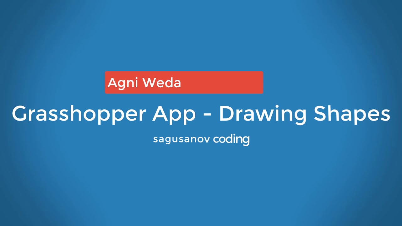 Grasshopper App - Drawing shapes - YouTube