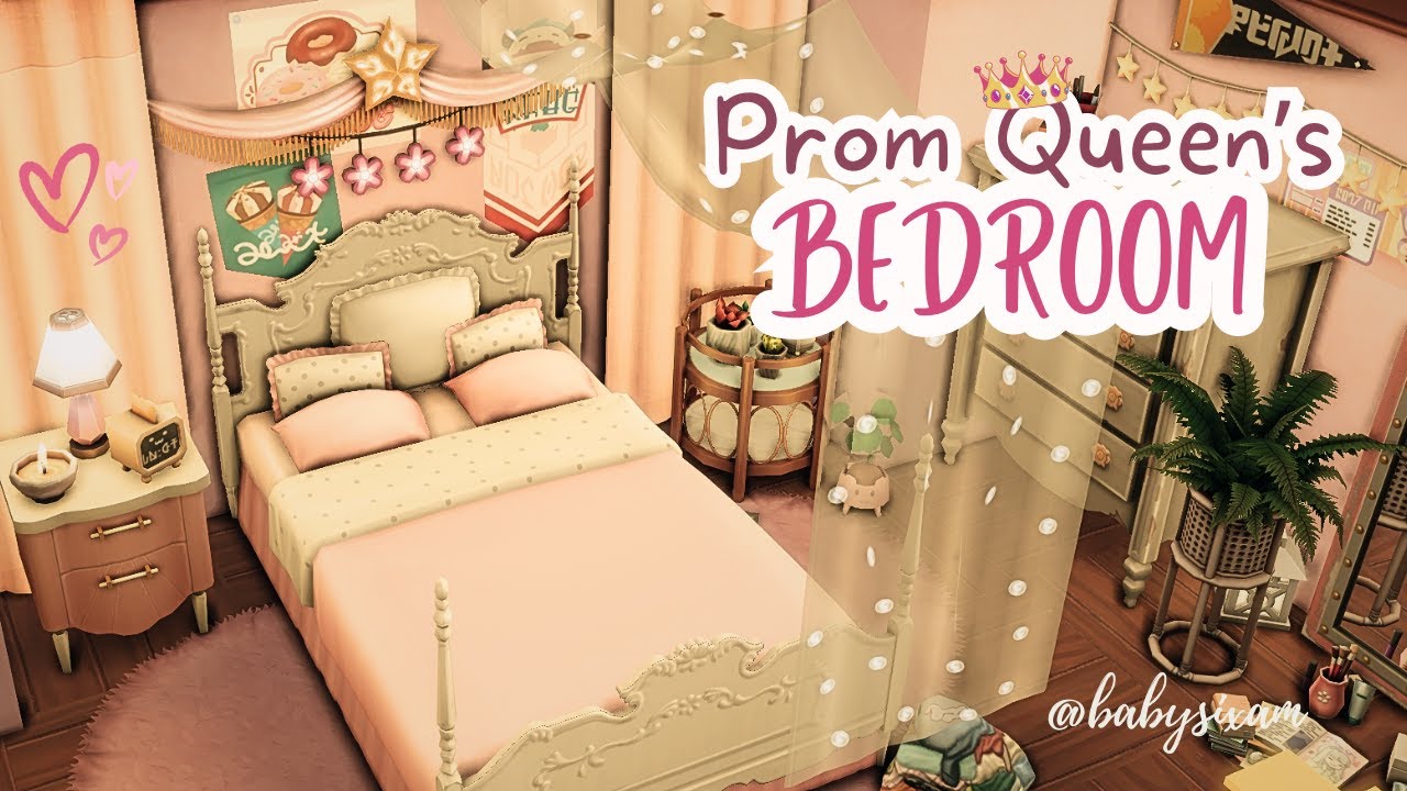 Prom Queen's Bedroom | The Sims 4 | Stop Motion Build [no CC] - YouTube