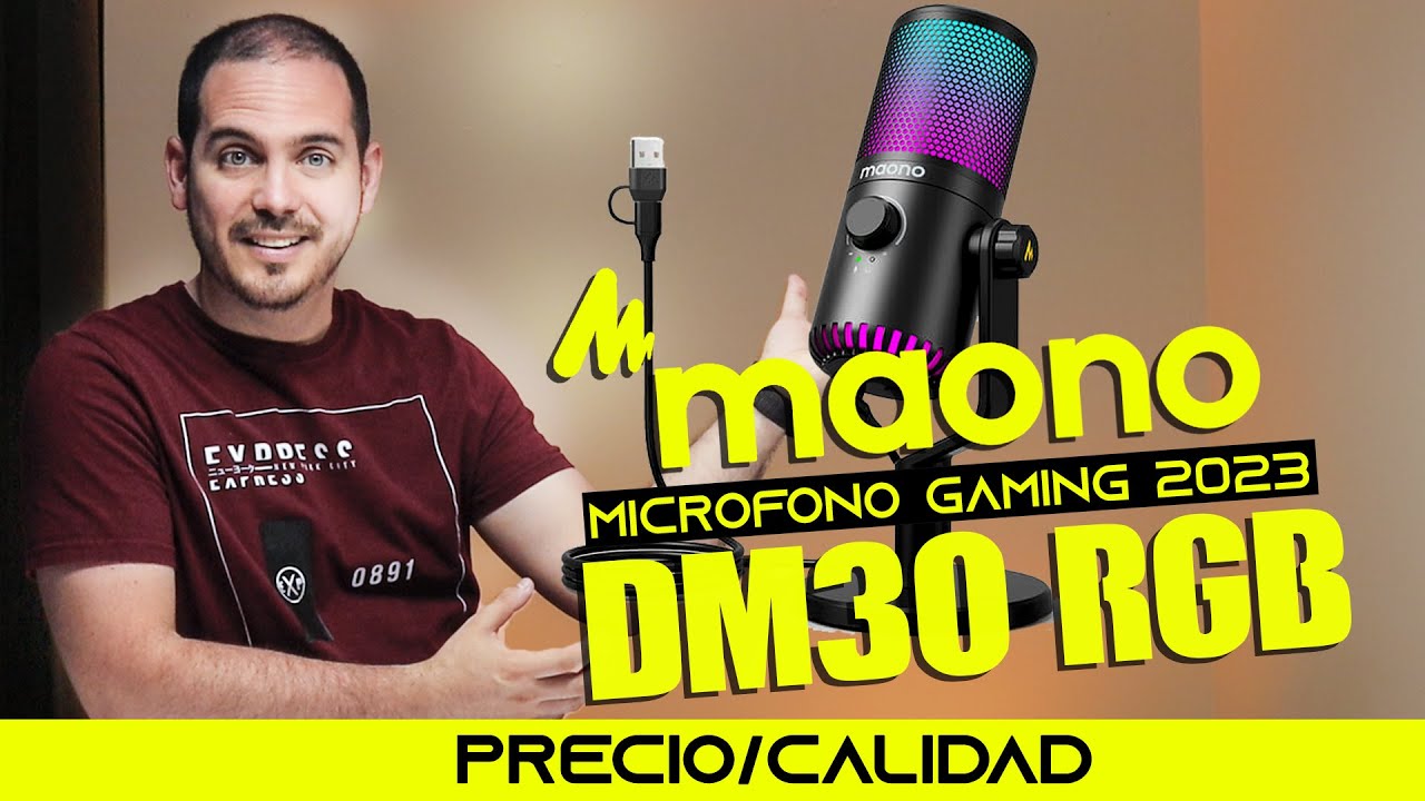 MAONO DM30 RGB Microfono Para Streaming PRECIO / CALIDAD - YouTube